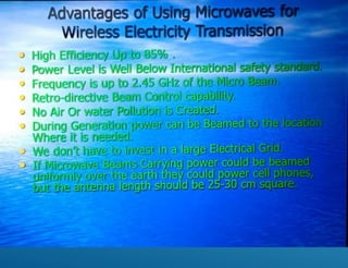 wireless transmission of electricity ppt | PPTX