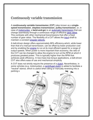 Transmission system | PDF | Auto Technology | Automotive