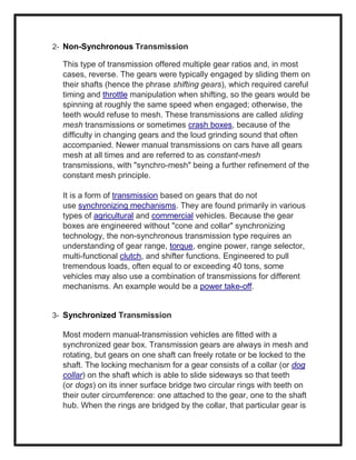 Transmission system | PDF | Auto Technology | Automotive