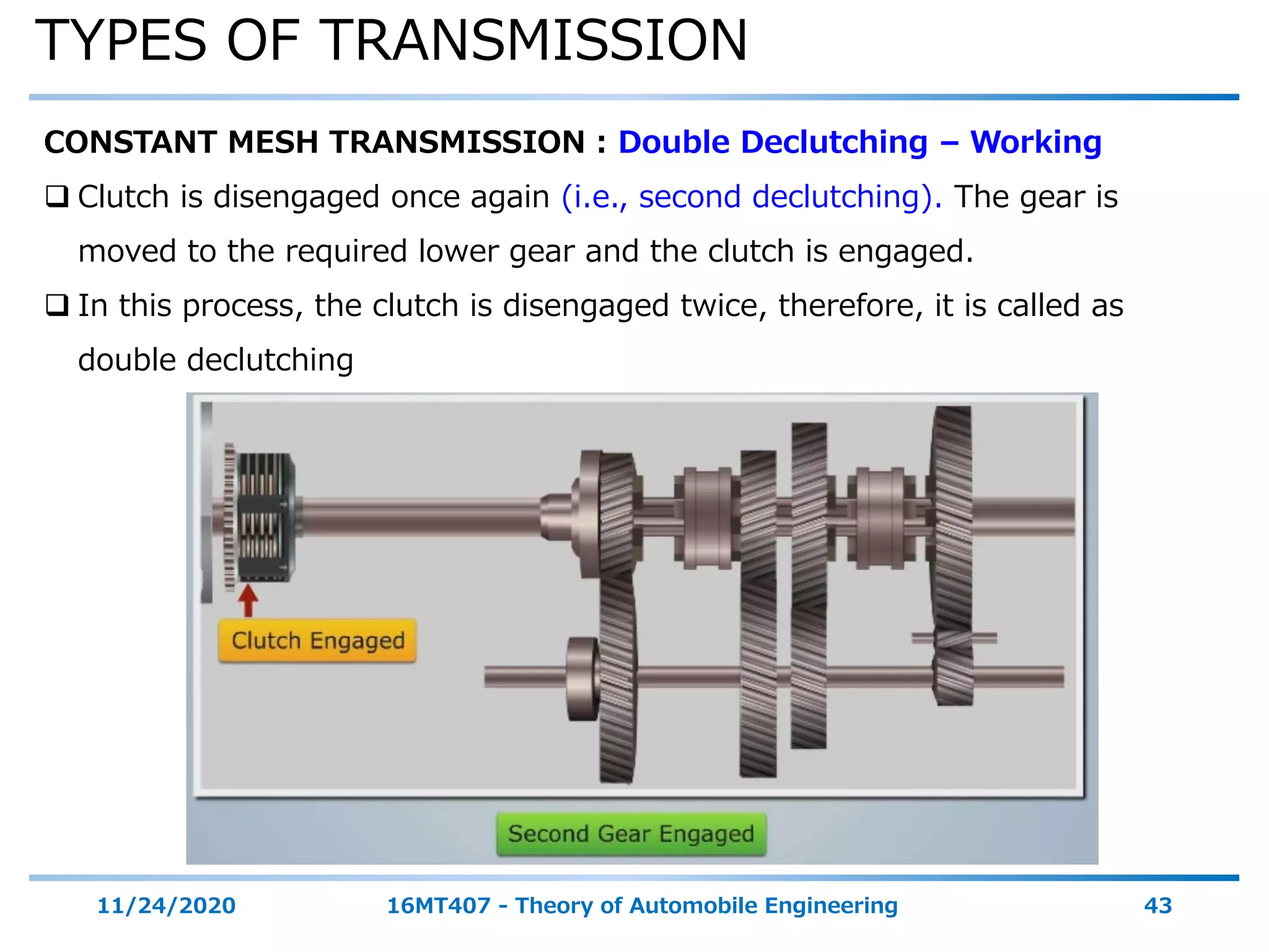 Automotive Transmission system | PPTX