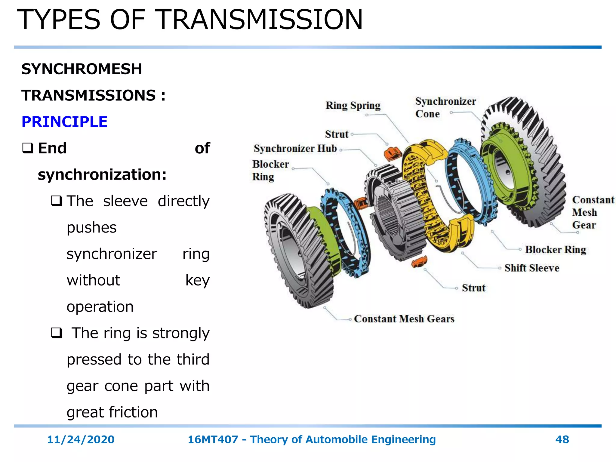 Automotive Transmission system | PPTX
