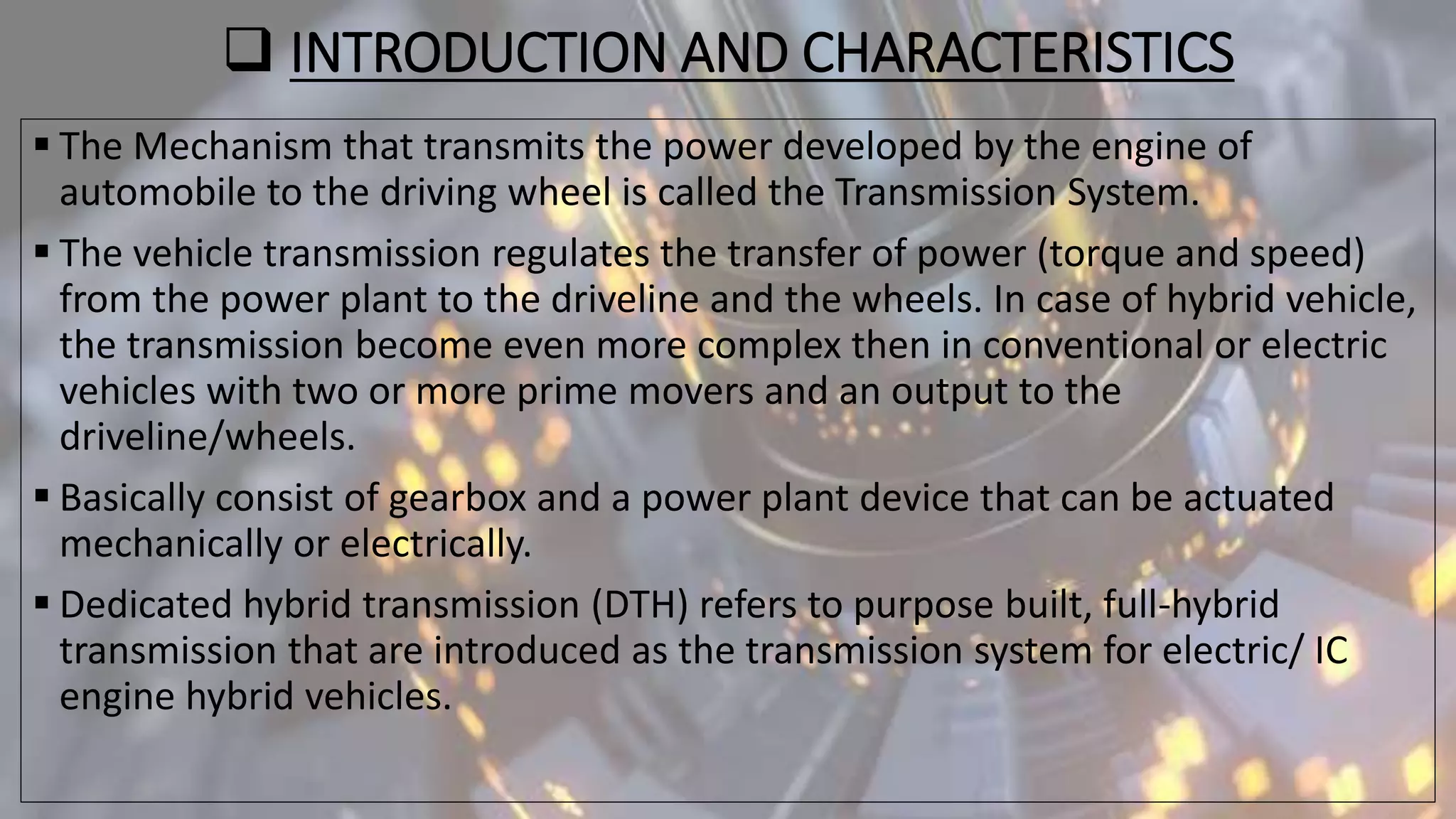 TRANSMISSION SYSTEM FOR HEV.pptx