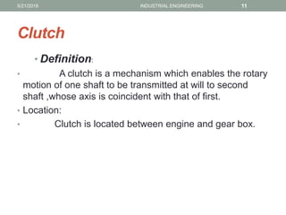Transmission system of automobile | PPTX