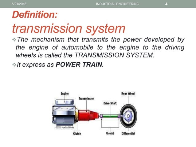 Transmission system of automobile | PPTX | Auto Technology | Automotive