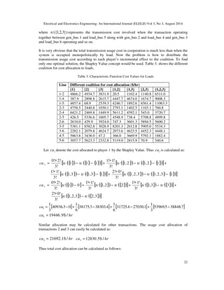 techTransmission usage and cost allocation using shapley value and tracing method a comparison | PDF
