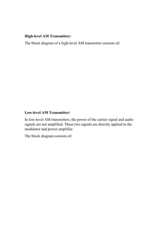 Radio Transmitters and Receivers Material | DOCX