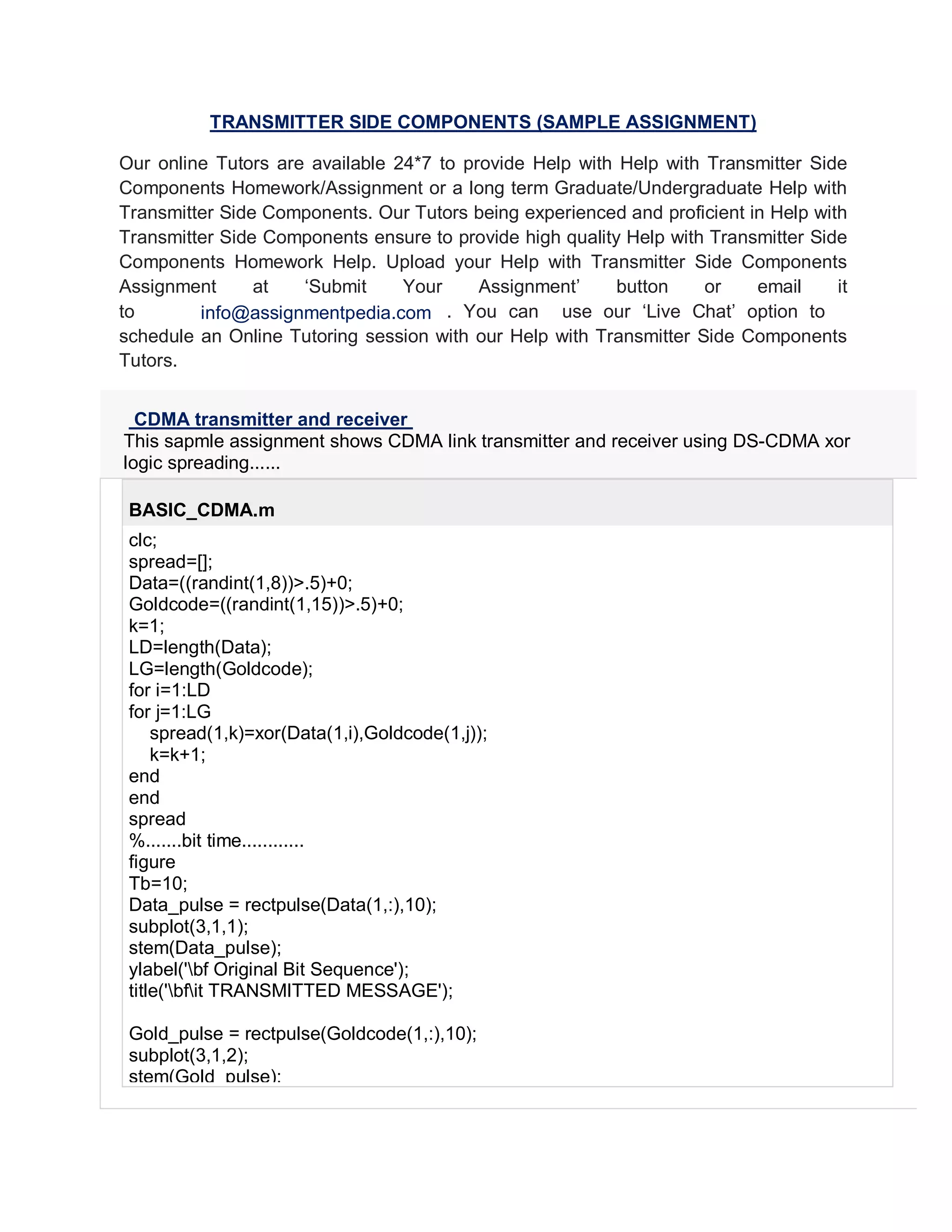 Transmitter side components | PDF | Technology & Computing