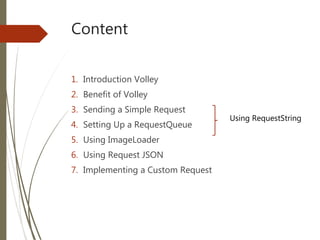 Transmitting network data using volley(14 09-16) | PPT