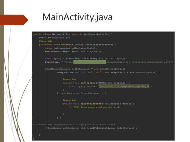 Transmitting network data using volley(14 09-16) | PPTX