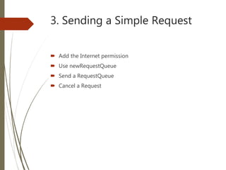 Transmitting network data using volley(14 09-16) | PPT