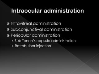 Transmucosal administration | PPTX