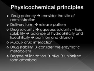 Transmucosal administration | PPTX