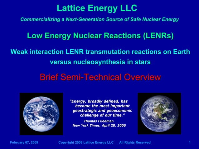 LENR Transmutations on Earth vs Nucleosynthesis in Stars | PDF ...