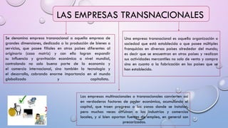 Transnacional y multinacional | PDF