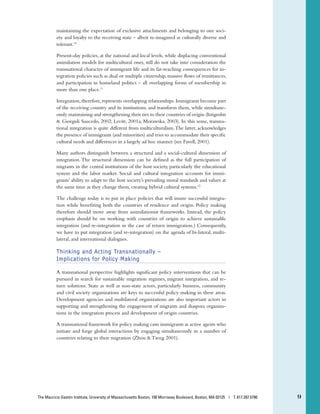 Transnationalism: A New Mode of Immigration Integration | PDF