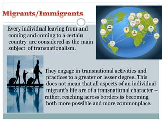 Transnationality and transnationalism | PPTX