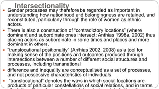 Transnational mobilities and intersectionality | PPTX