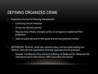 Transnational organized crime | PPTX