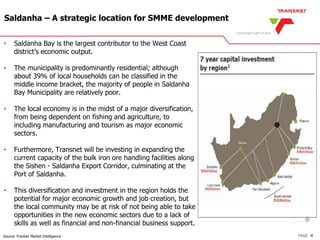 Transnet enterprise development hub Saldanha - 2015 | PDF | Small and ...