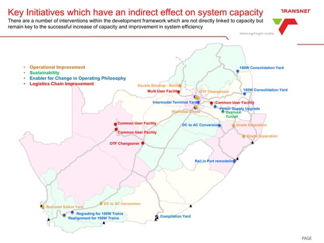 Transnet freight rail corridor development programme and road to rail ...