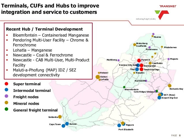 Transnet freight rail corridor development programme and road to rail…