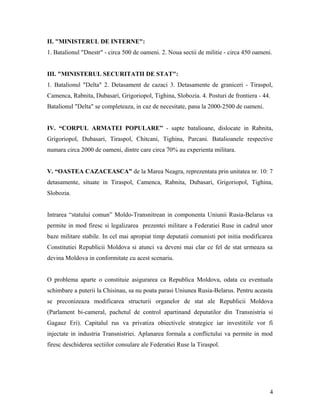 Transnistria date militare | DOC