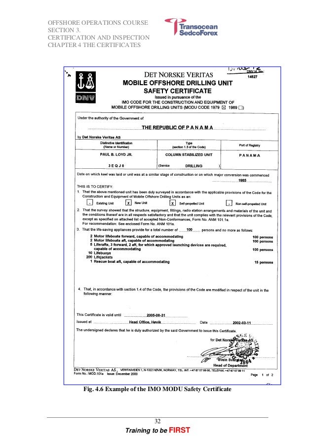 Abs ship construction certificate - litoal