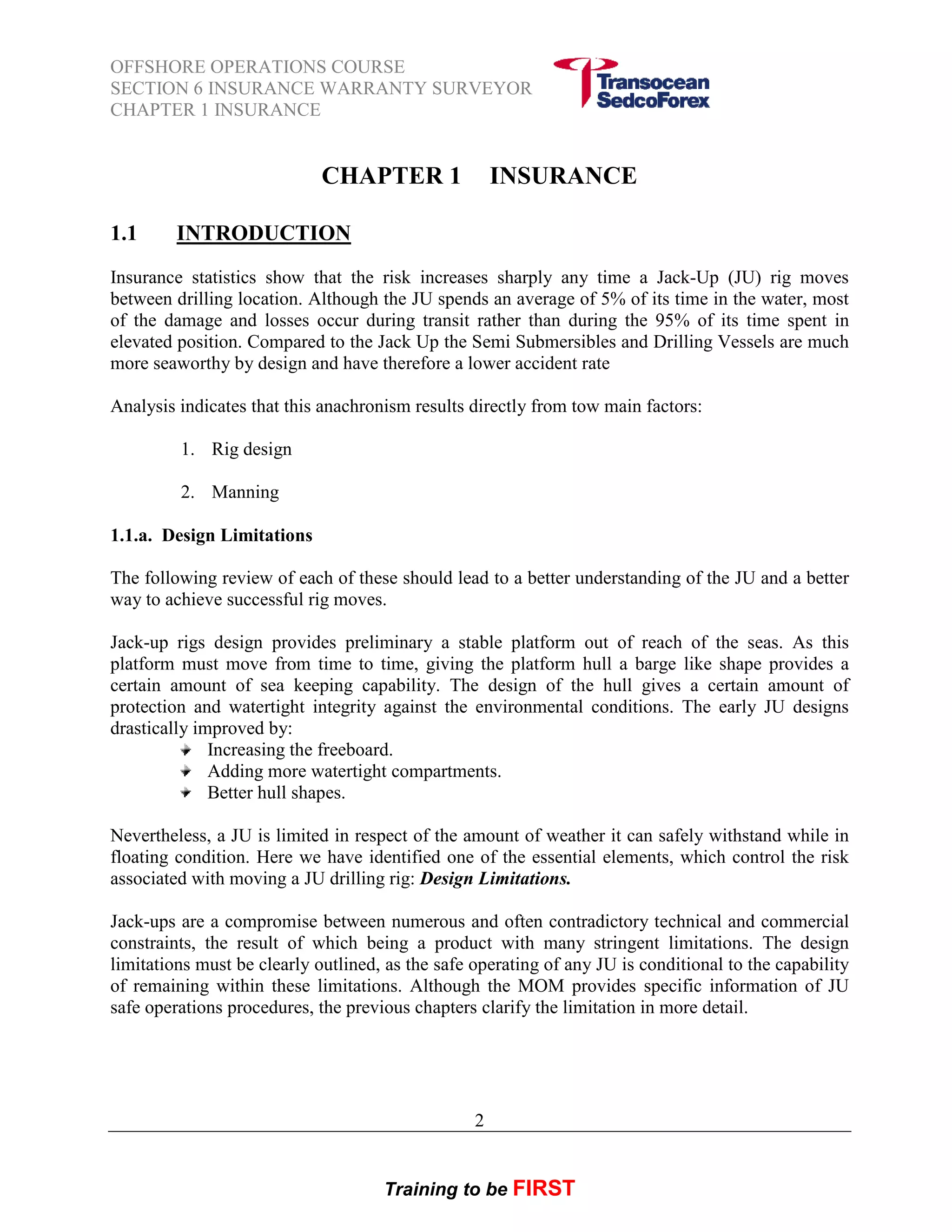 Transocean offshore operation 6 | PDF