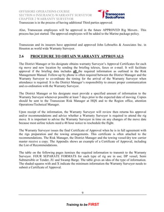 Transocean offshore operation 6 | PDF