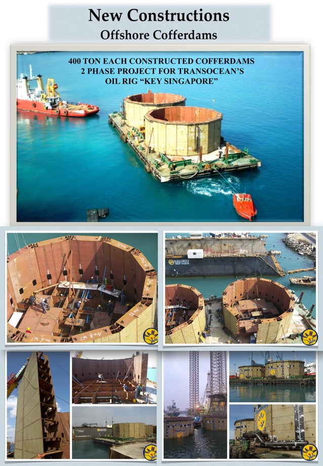 Fama Group: Transocean cofferdam construction for repairs of oil rig key singapore | PDF | Civil ...
