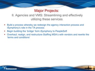 Transocean Hr Organizational Model Realignment Final | PDF