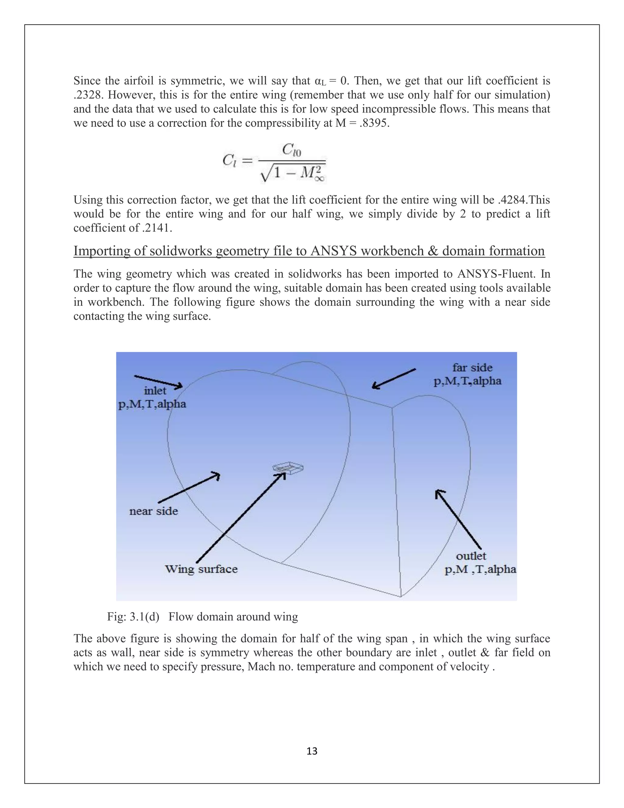 Transonic flow over 3d wing | PDF
