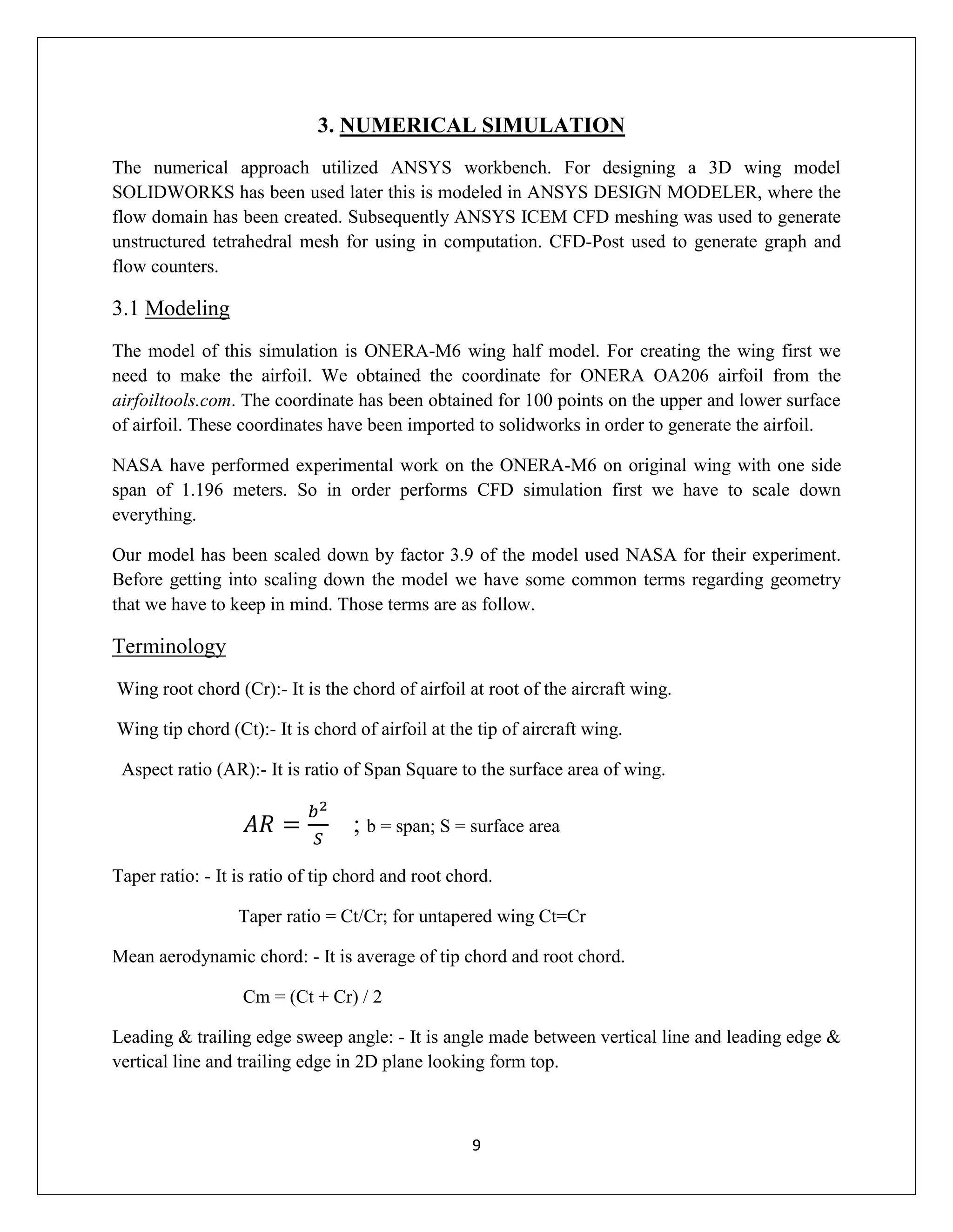 Transonic flow over 3d wing | PDF