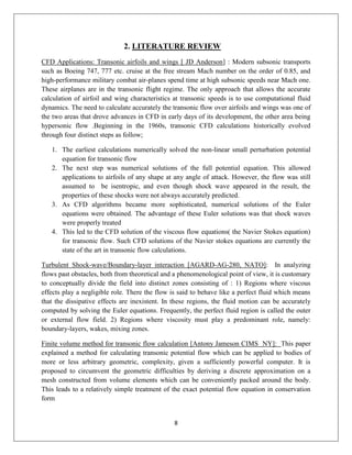 Transonic flow over 3d wing | PDF