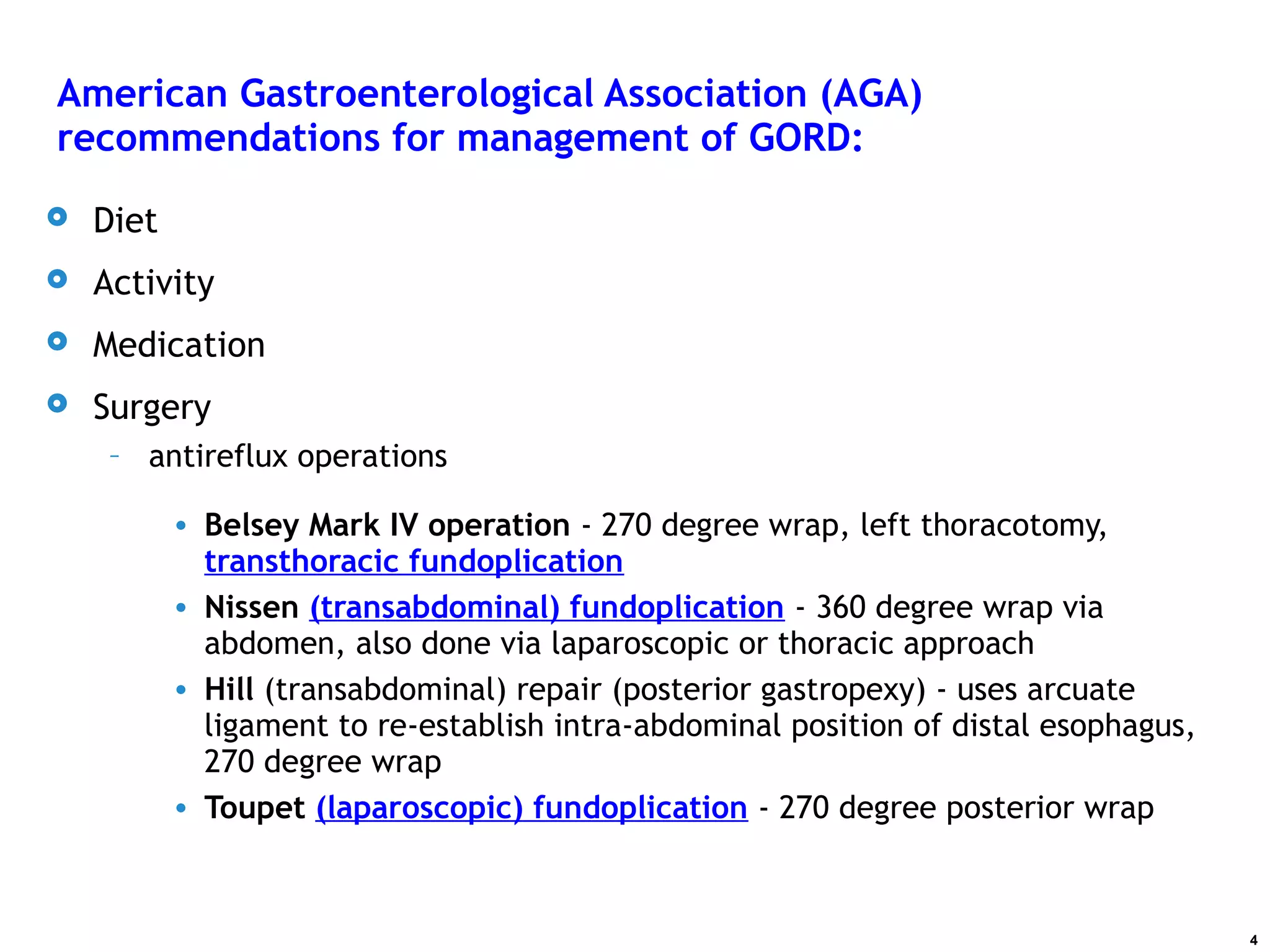 Latest presentation on endoluminal anti-reflux surgery with Esophyx | PPT