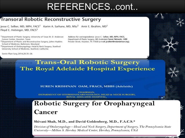 Transoral robotic surergy-TORS - A REVIEW | PPTX
