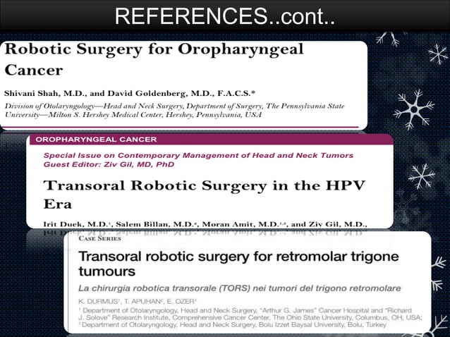 Transoral robotic surergy-TORS - A REVIEW | PPTX