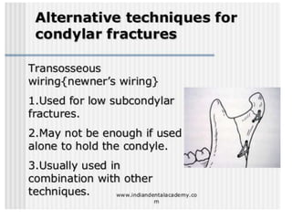 Transosseus wiring circumferential wiring dentoalveolar fracture | PPTX ...