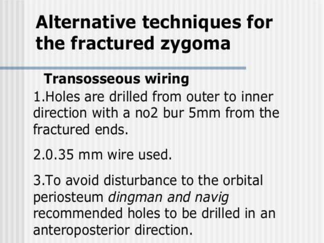 Transosseus wiring circumferential wiring dentoalveolar fracture | PPT