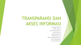 TRANSPARANSI &AKSES INFORMASI.pptx