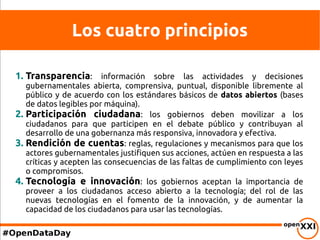Transparencia, datos abiertos y gobierno abierto | PDF