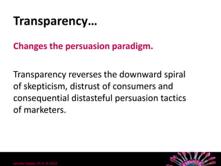 Transparency: what it means to your customers and its impact to your ...