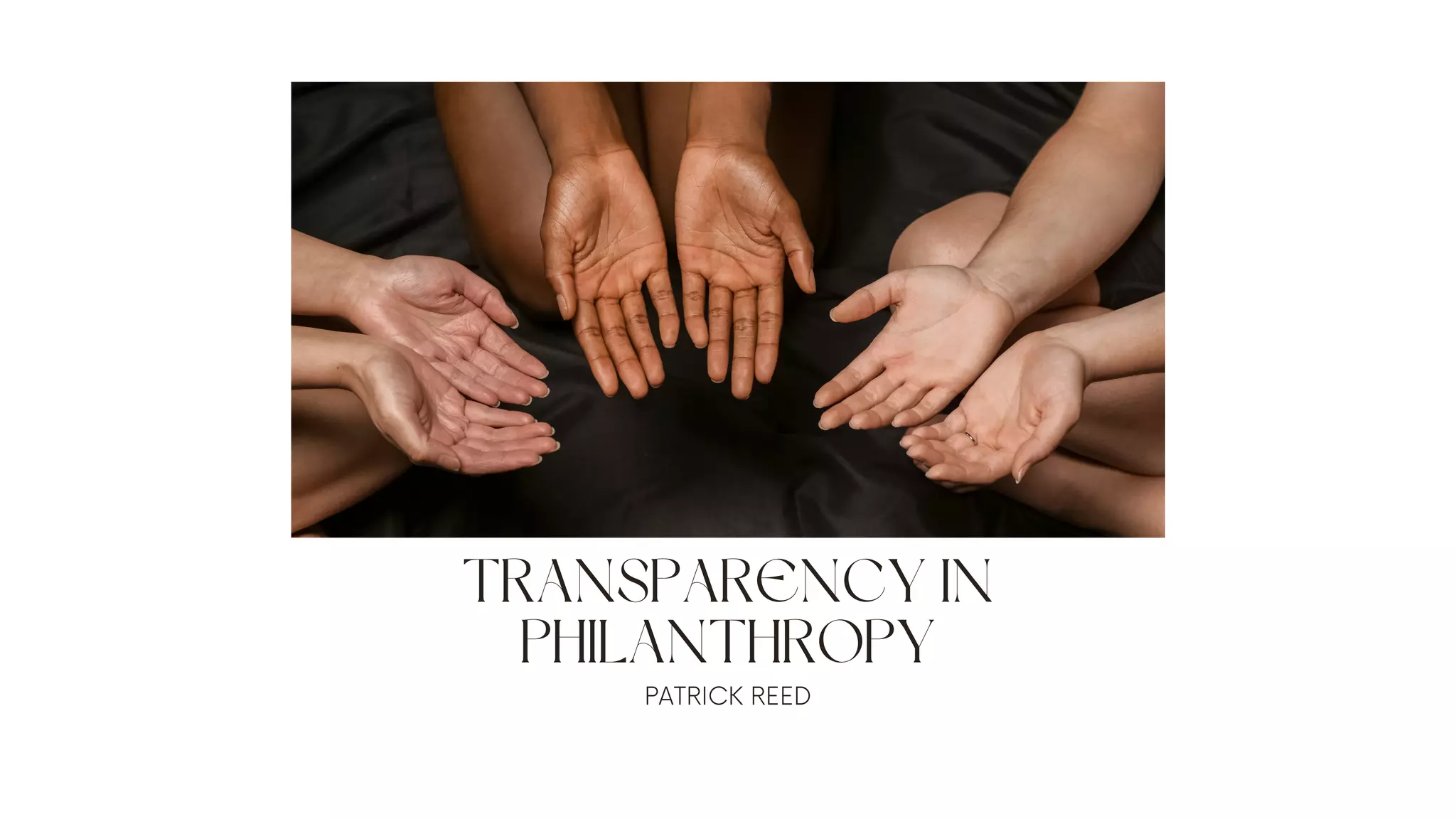 Transparency In Philanthropy Presentation Pdf