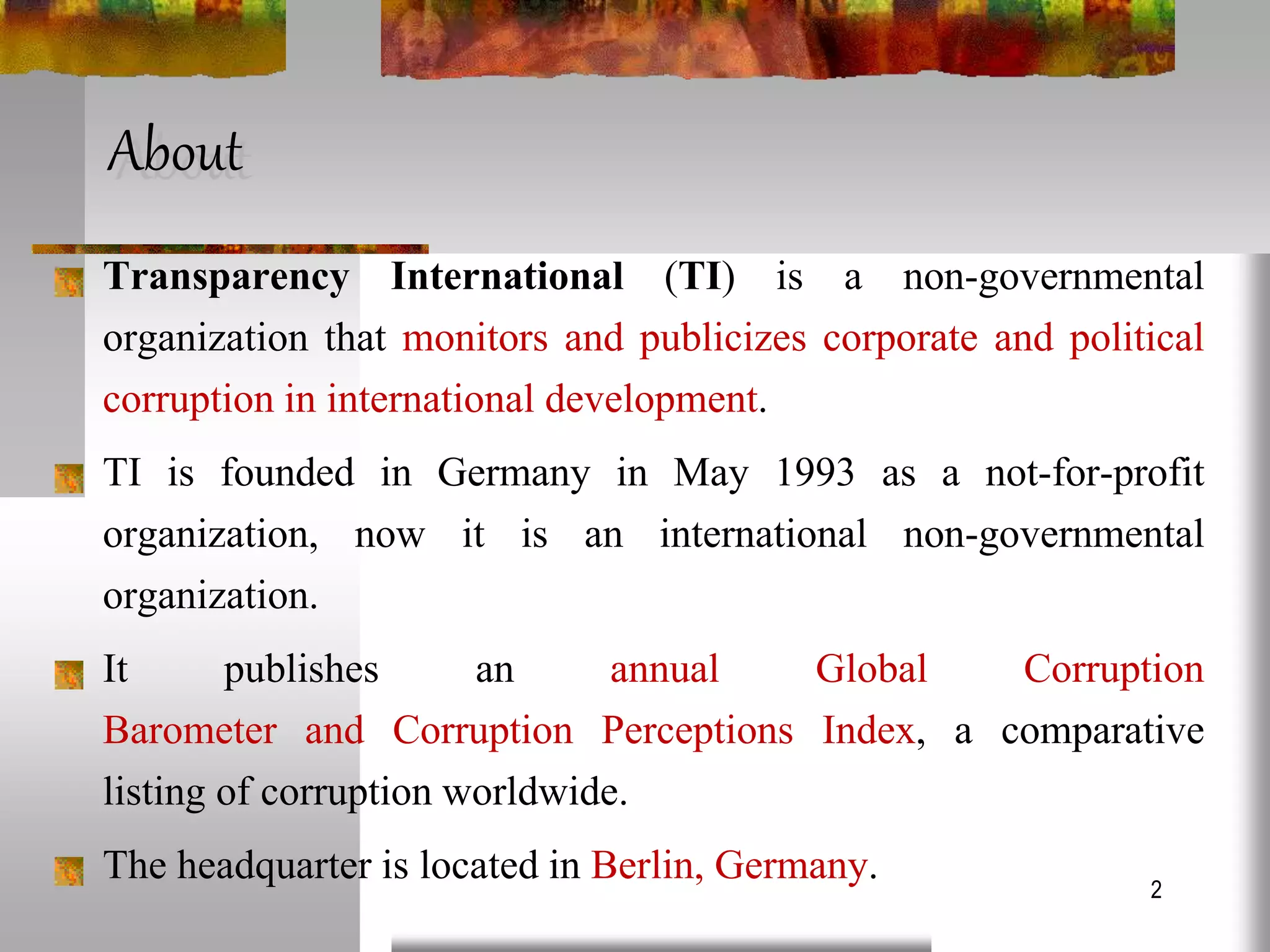 Transparency international | PPTX
