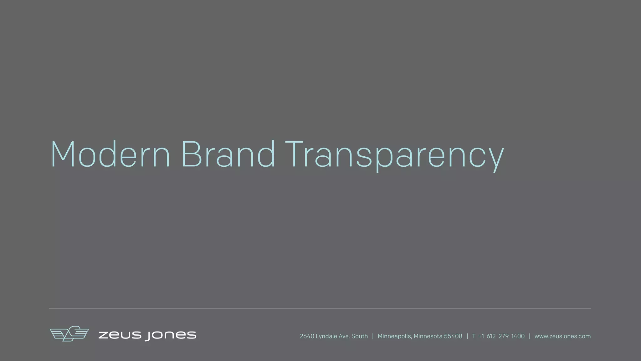 Why brand transparency still matters | PDF