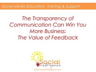 Transparency of communication | PPT