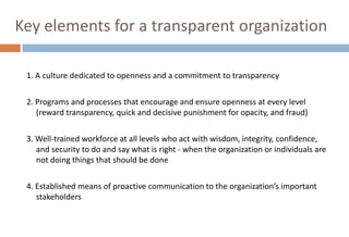 Transparency On Linkedin | PPT