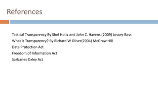 Transparency On Linkedin | PDF | Human Resources | Business