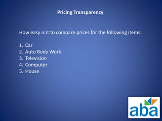 Transparency Pricing Presentation | PDF | Health Insurance | Insurance