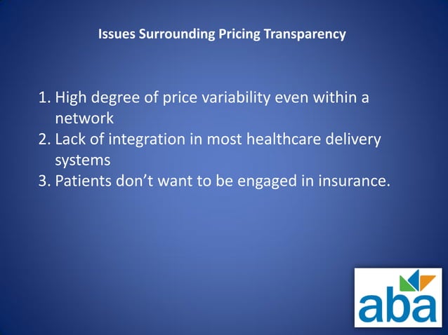 Transparency Pricing Presentation | PPT